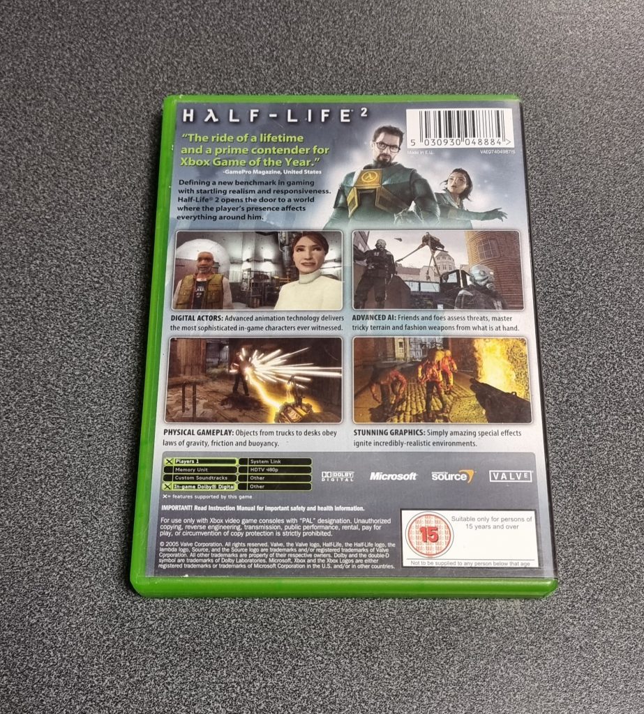 *PRE OWNED – SEE PICTURES* Xbox – Half-Life 2 (2005) – The Game Cave ...