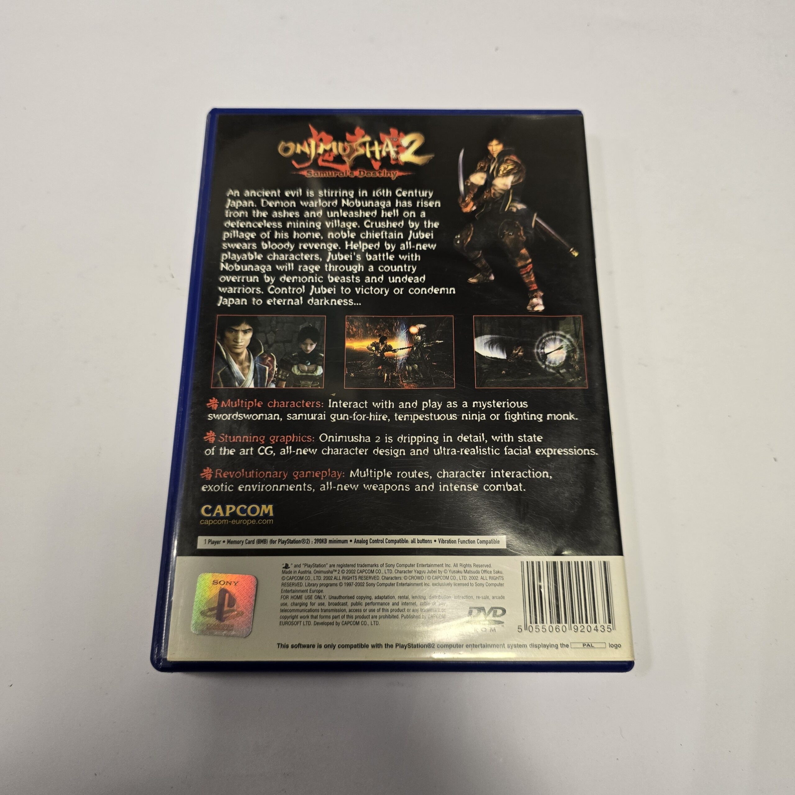 PS2 – Onimusha 2 Samurais Destiny (No Book – Pre Owned) – The Game Cave ...