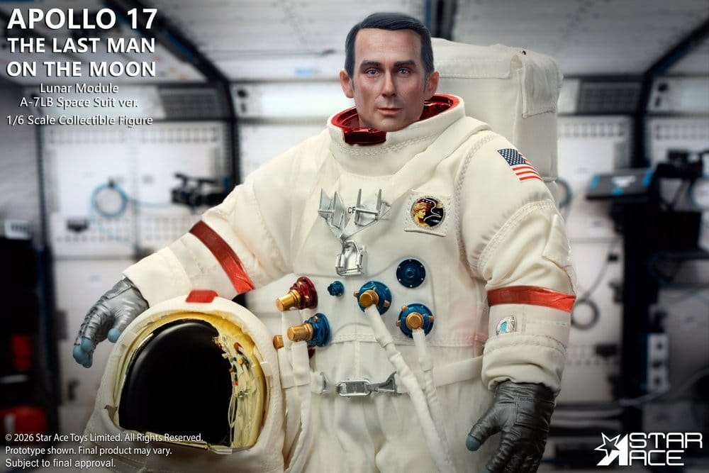 ETA END AUG – NASA Apollo 17 1/6 Scale The Last Man on the Moon 30 cm ...